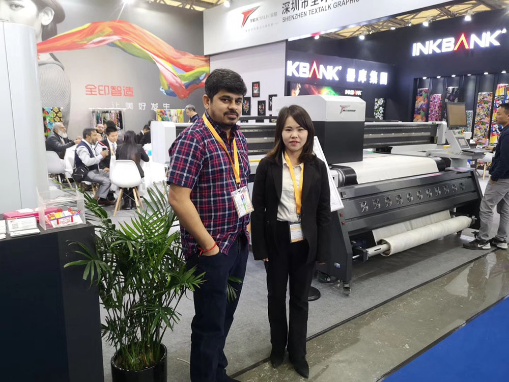 India customer workshop - digital textile printer Textalk